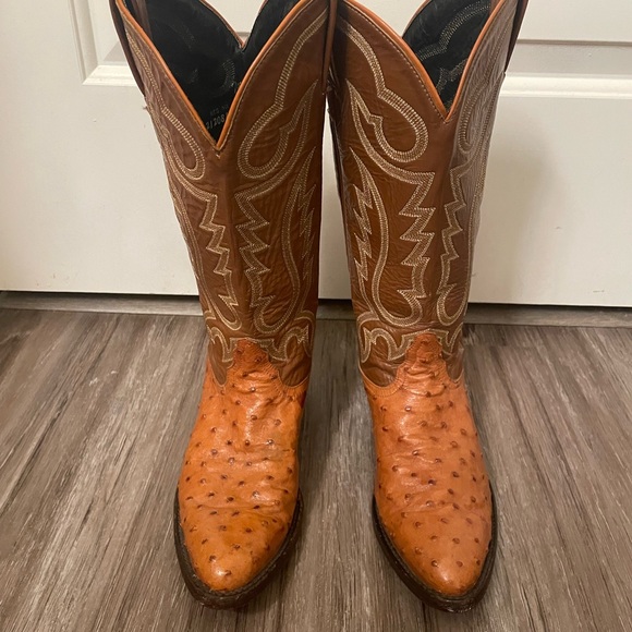 Tony Lama | Shoes | Tony Lama Mens Ostrich Boots | Poshmark